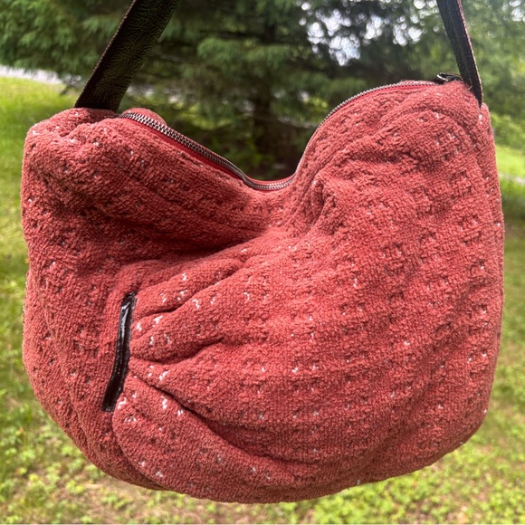 Furla | Bags | Furla X Marico Shoulder Bag Rare Knitted Wool Woven ...